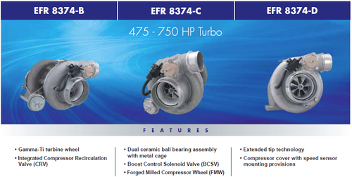 EFR 7670 375-650 HP Turbo - Turbosource